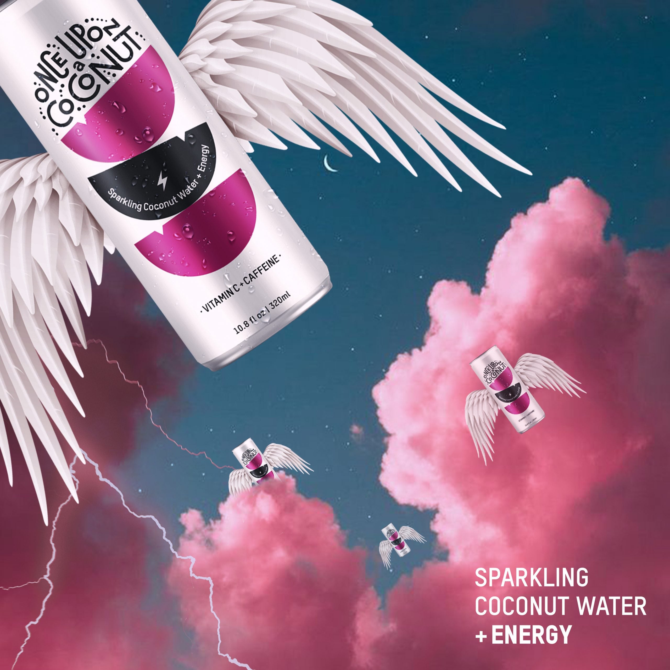 Sparkling Coconut Water + Energy – Once Upon A Coconut